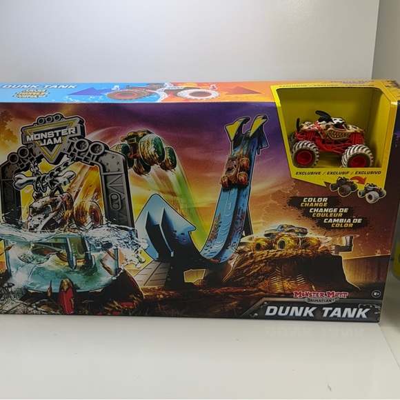 Monster Jam | Toys | Monster Jam Mud Masters Dunk Tank Playset Red And ...